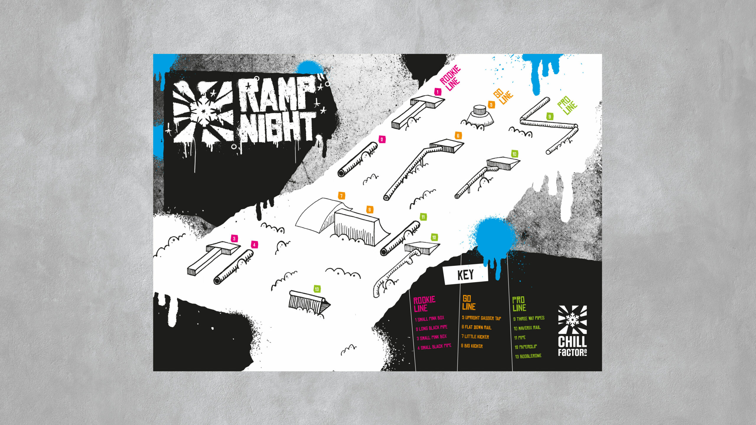 Chill Factore Ramp Night - Sports branding, design & advertising campaign Chill Factore Ramp Night - Sports branding, design & advertising campaign